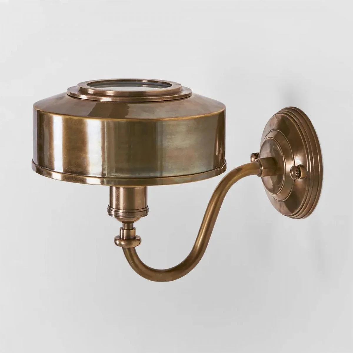 Wandleuchte Messing antik Antibes E27 | Nostalux.de