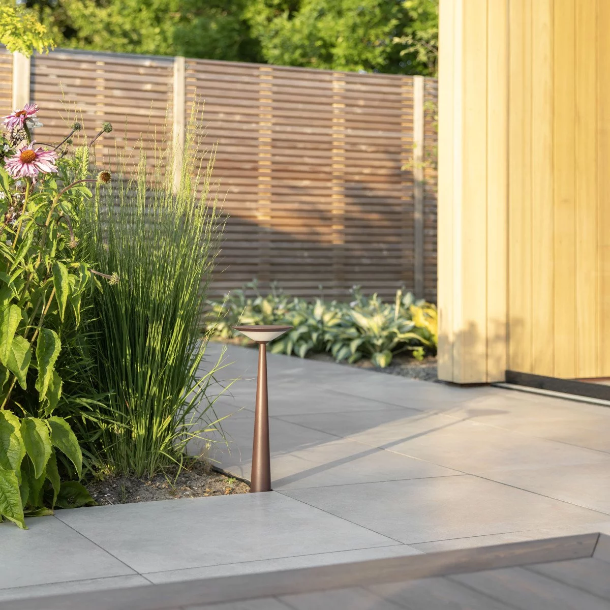 Corten Außenleuchte 45 cm – Elin Gartenlampe | Nostalux.de