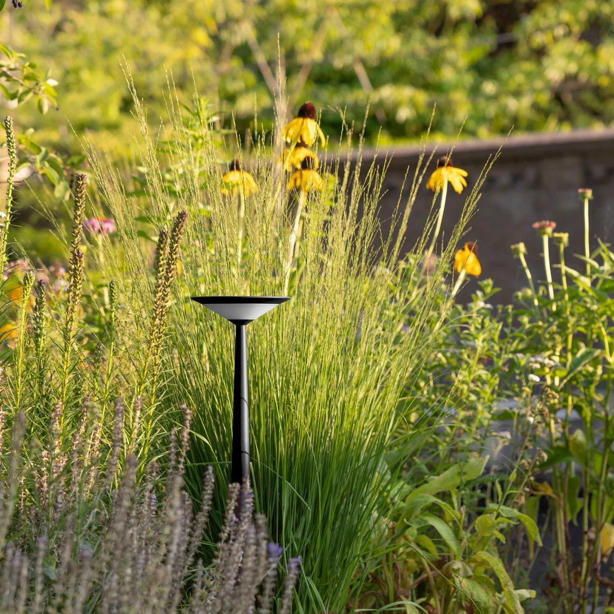 Schwarze Außenleuchte 75 cm – Elin Gartenlampe | Nostalux.de