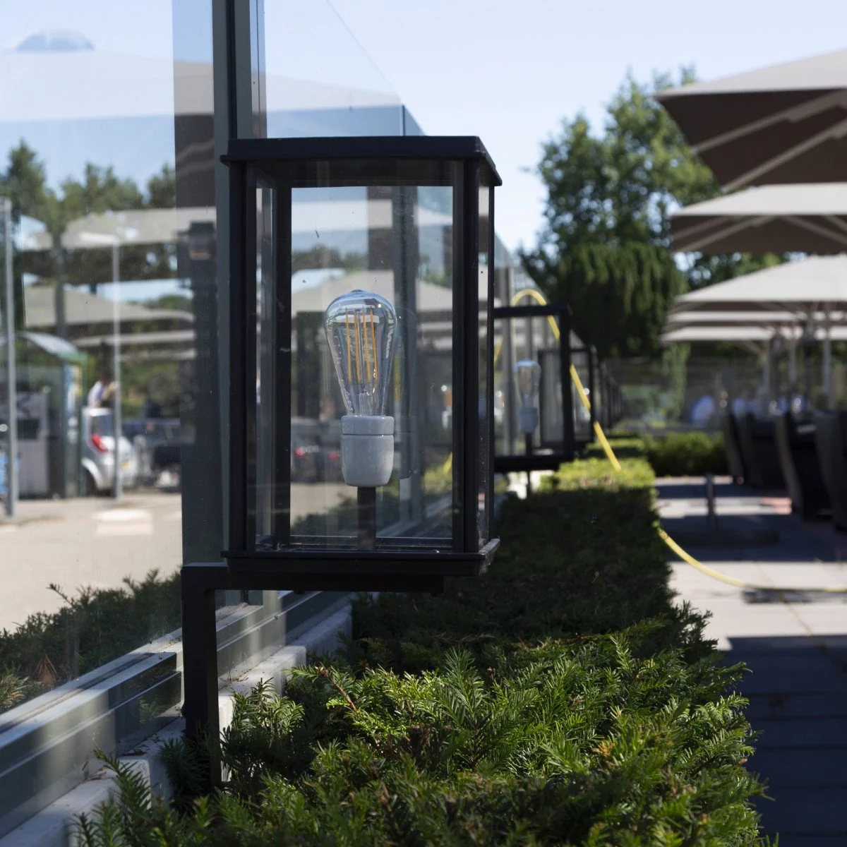 Moderne Außenwandleuchte Capital XL Schwarz