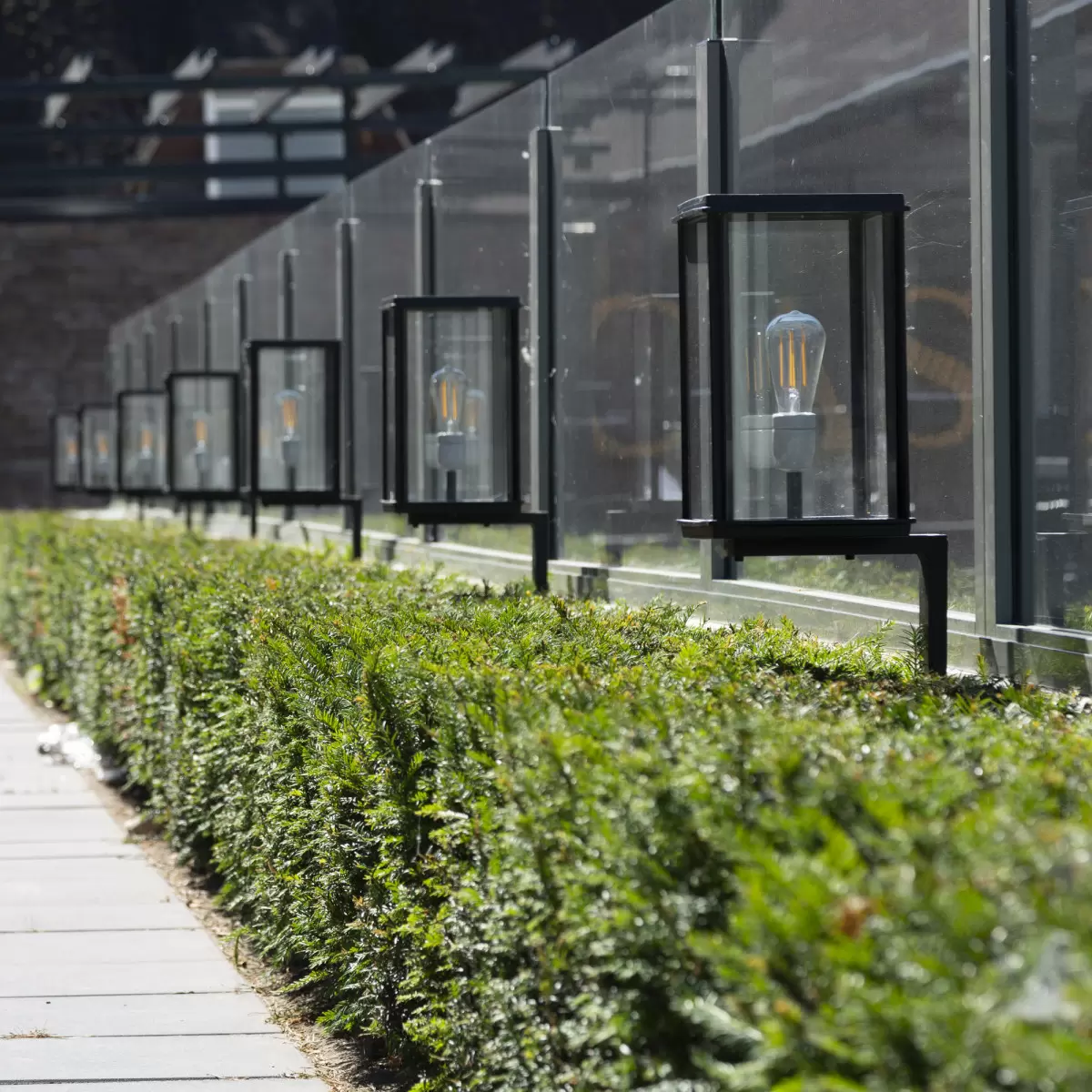 Moderne Außenwandleuchte Capital XL Schwarz