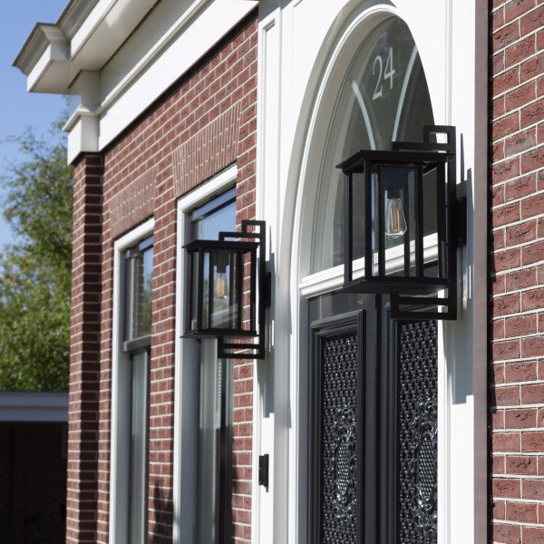 Elegante Wandleuchte Capital XL Schwarz