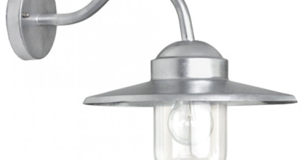 Hoflampe Dolce Verzinkt mit Tag/Nacht Sensor LED